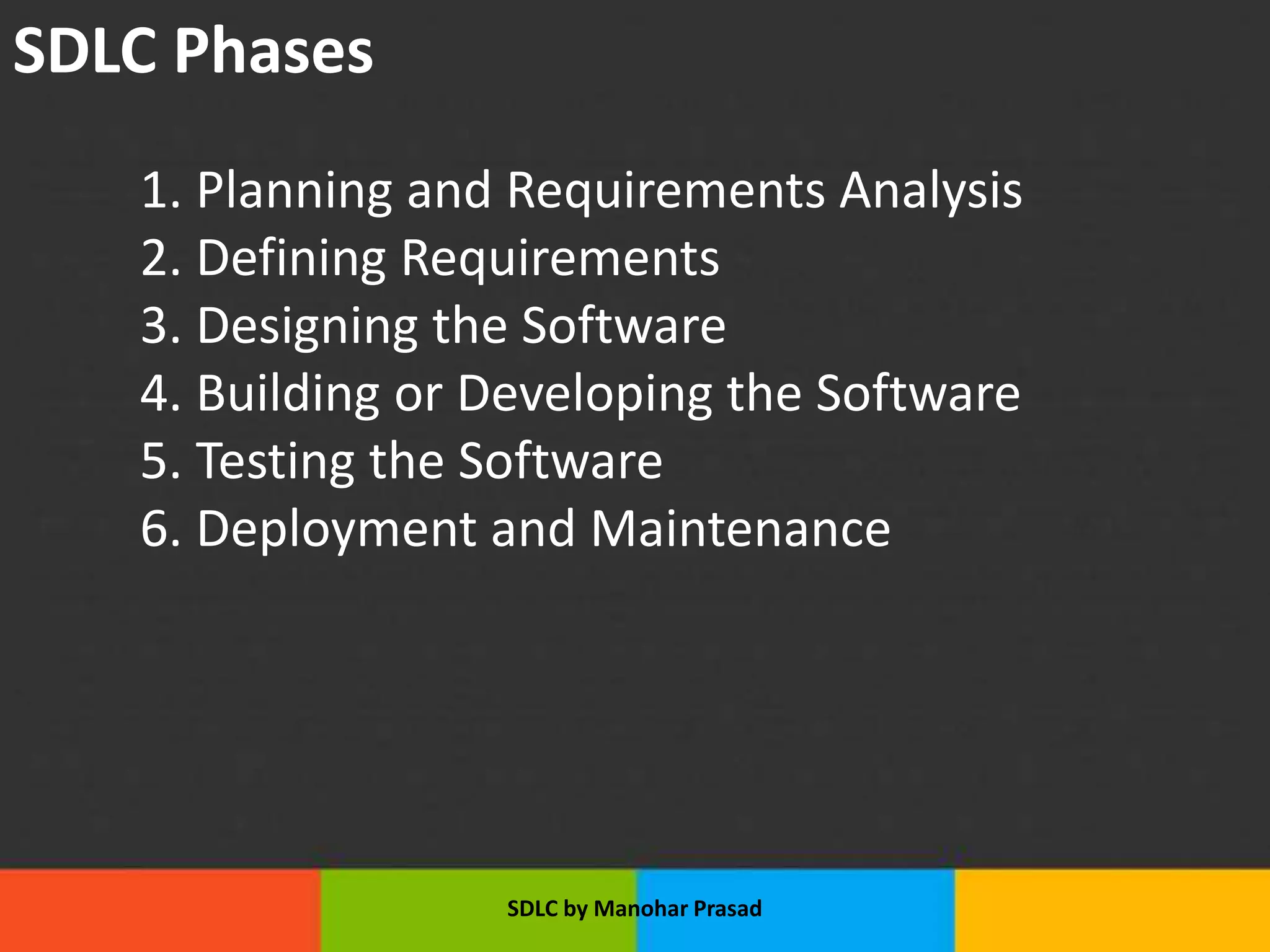 Software Development Life Cycle | PPSX