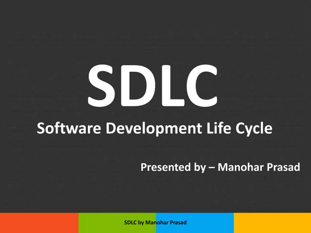 Software Development Life Cycle | PPSX | Operating Systems | Computer Software and Applications