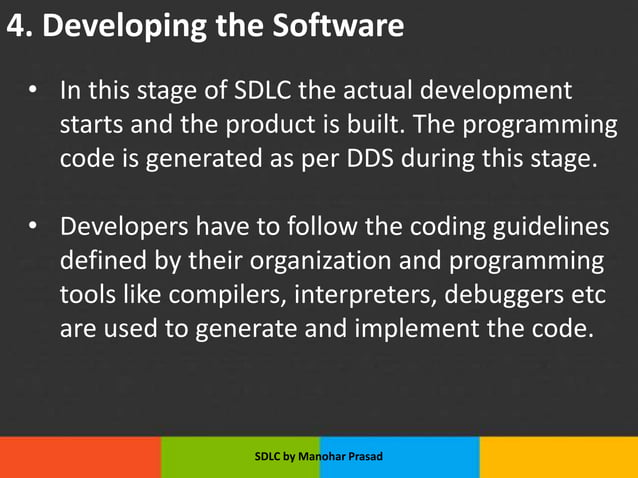 Software Development Life Cycle | PPSX | Operating Systems | Computer Software and Applications