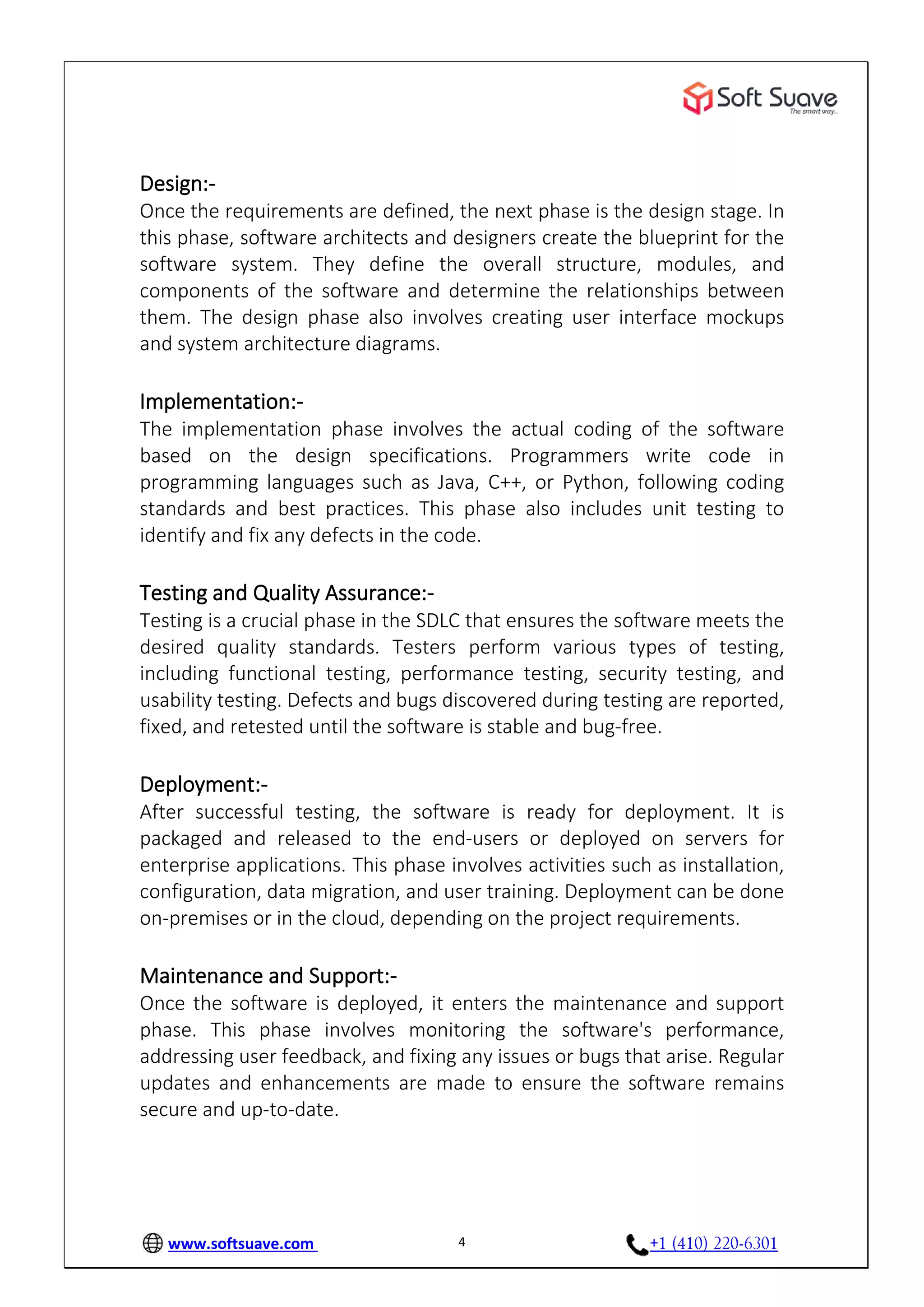 Understanding the Software Development Lifecycle [SDLC] | A Comprehensive Guide | PDF