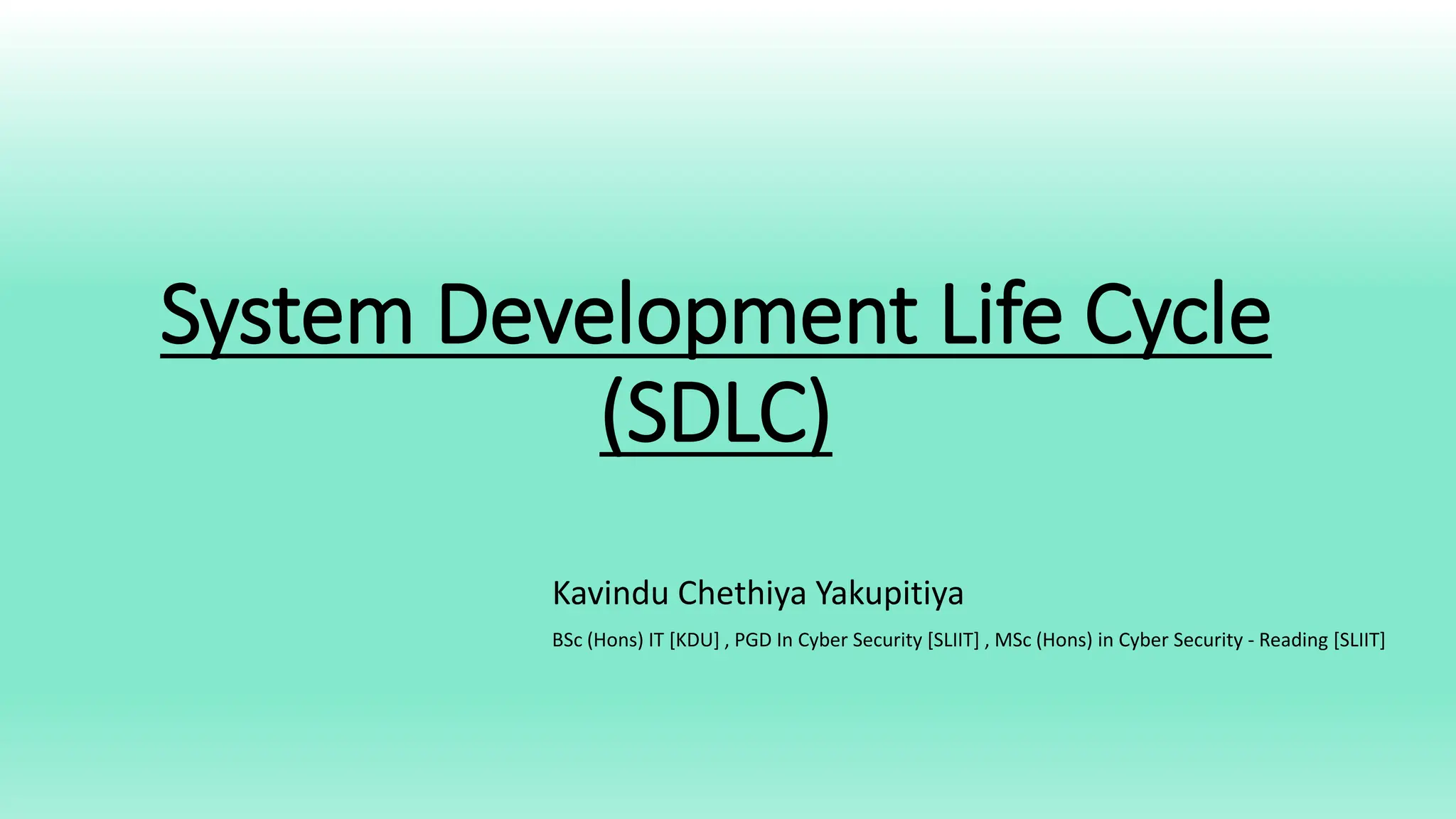 System development life cycle(SDLC) .pdf