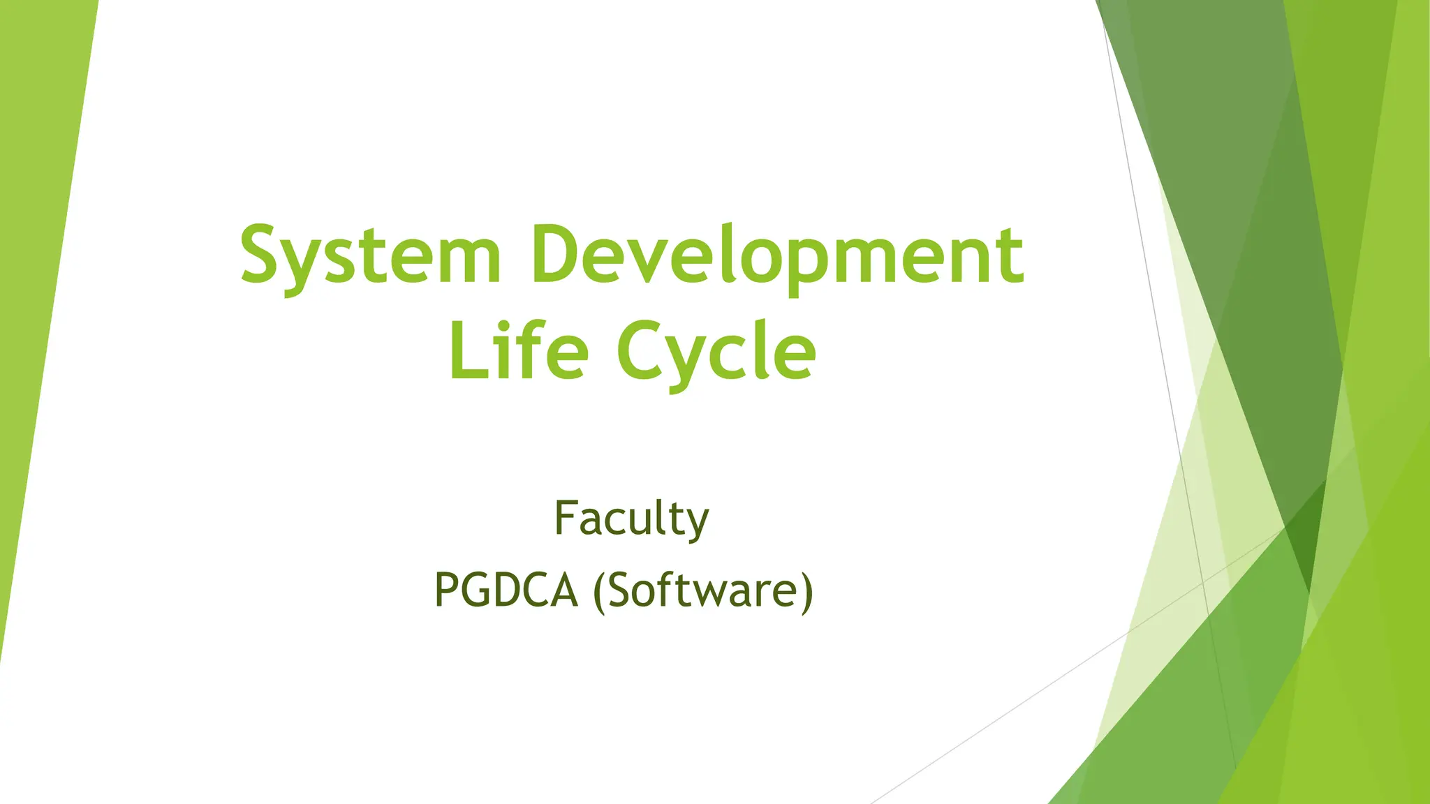 SOFTWARE DEVELOPMENT LIFE CYCLE - SDLC LIFE CYCLE | PPT
