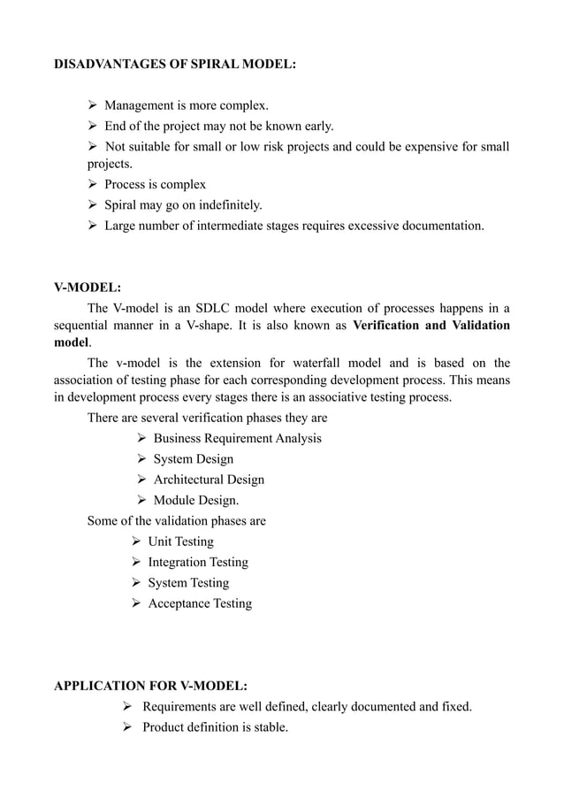 Sdlc models | PDF | Computer Software and Applications | Computing