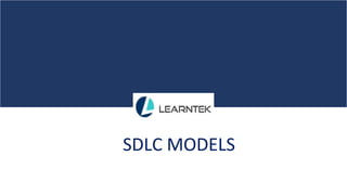 Sdlc models | PPT
