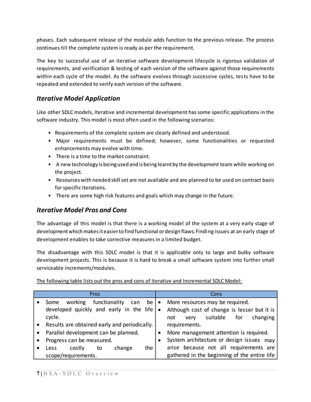 Sdlc overview | PDF
