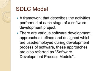 S.D.L.C (Software Development Life Cycle.) | PPTX