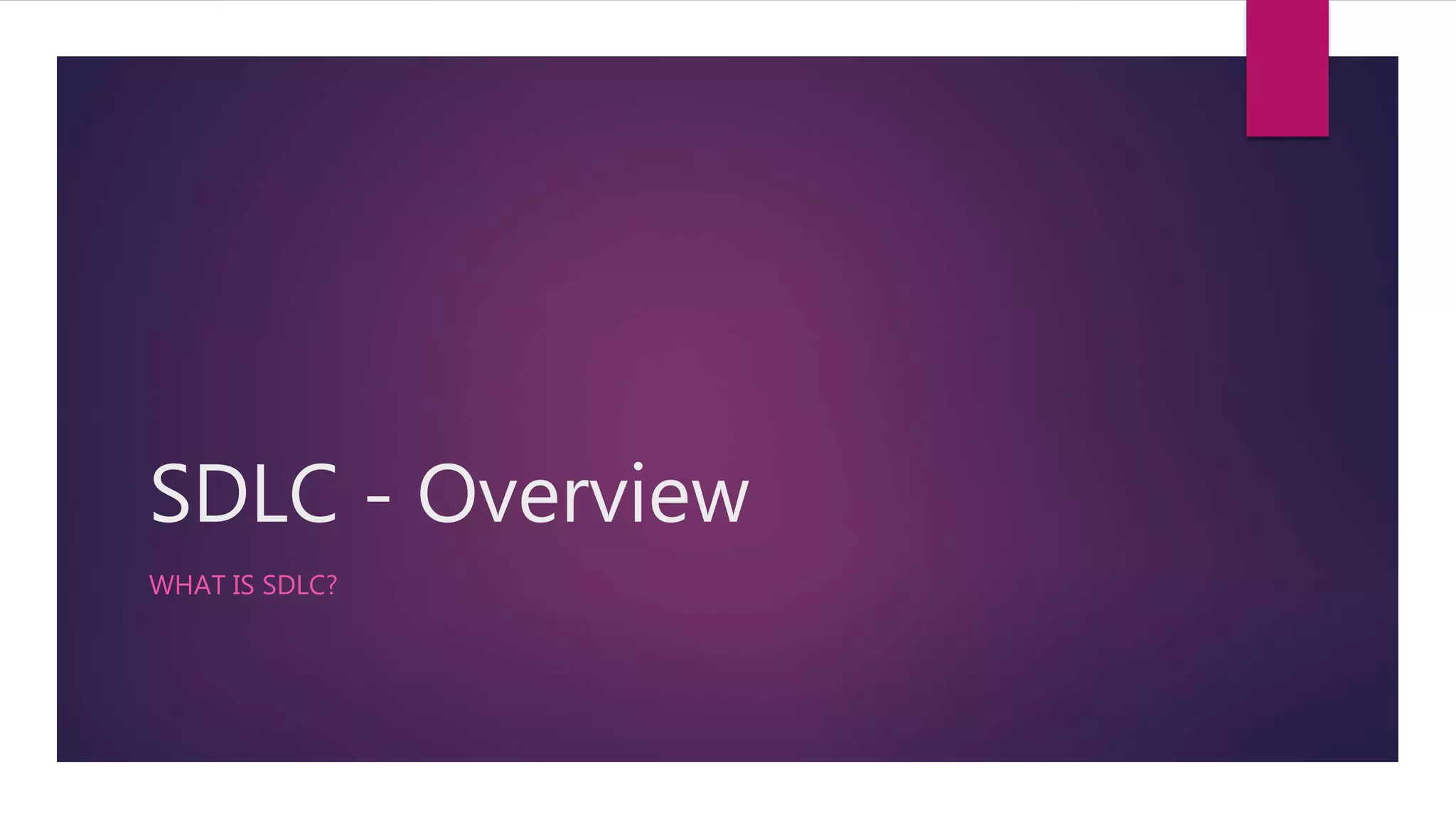 Sdlc phases presentation modal | PPTX