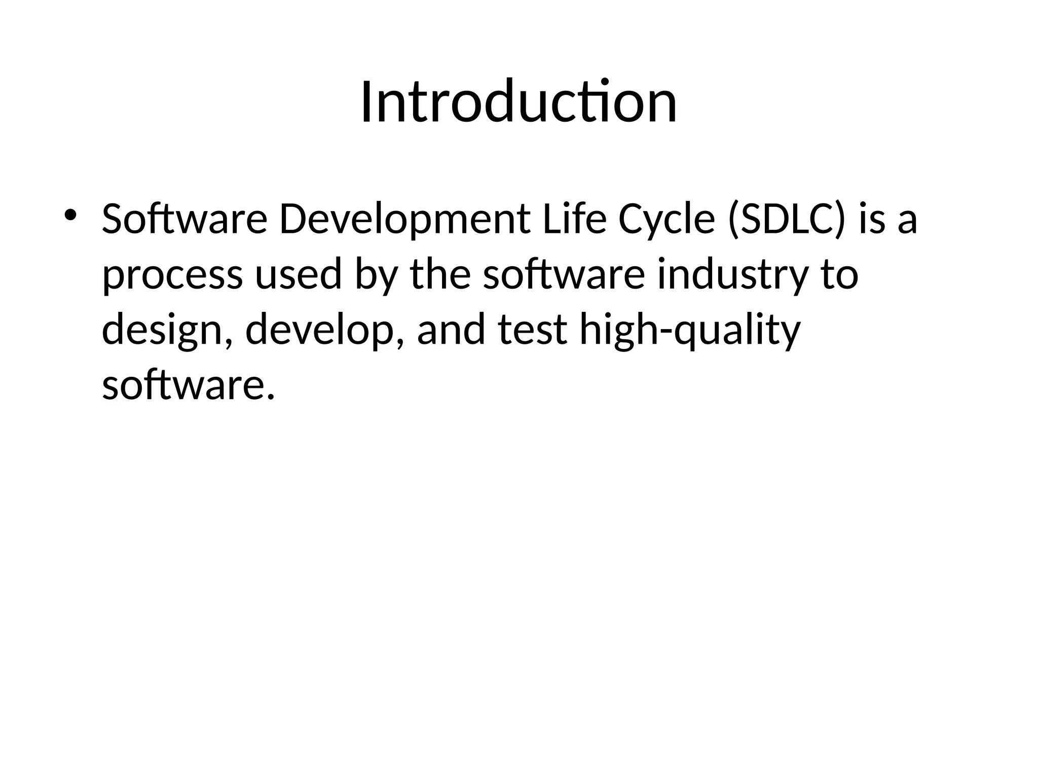 Software development life cycle presentation | PPTX