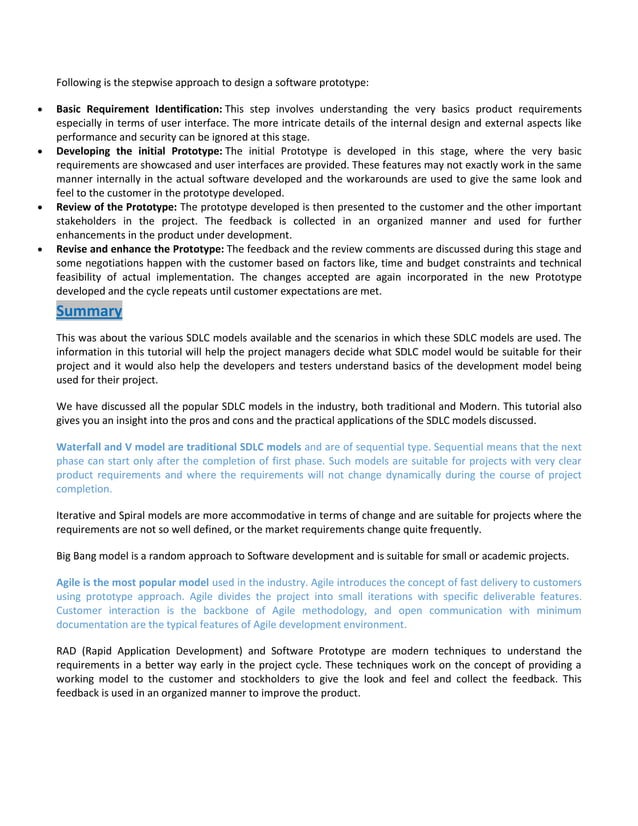Sdlc process document | PDF