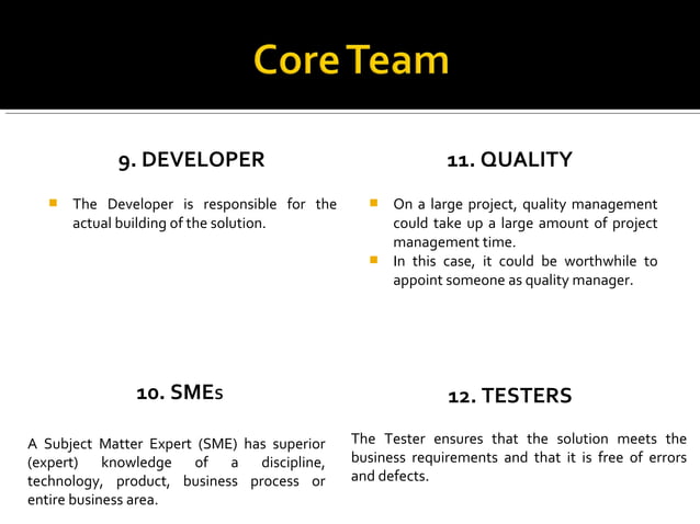 SDLC & Project Team roles_in practice | PPT | Business | Business and ...