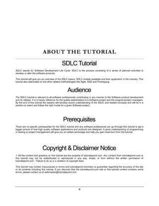 Sdlc tutorial | PDF