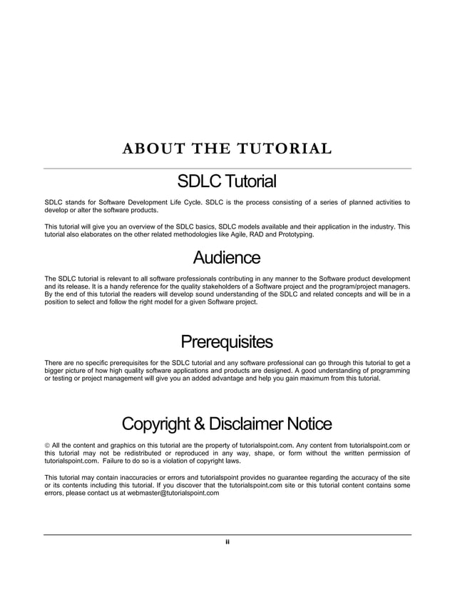 Sdlc tutorial | PDF
