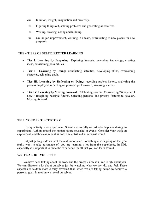 self directed learning | PDF