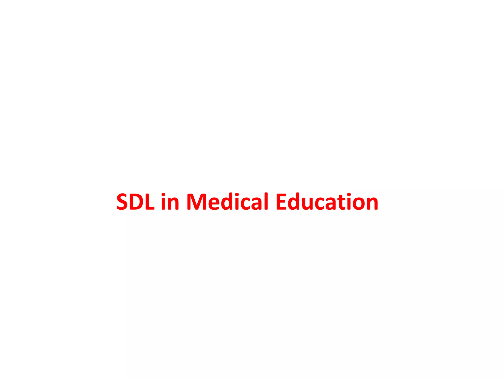 Self Directed learning (SDL) & Networking | PPT