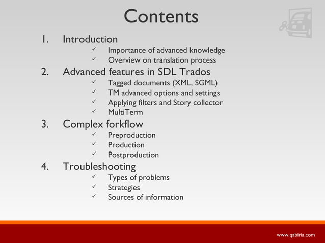 SDL Trados advanced training course | PPT