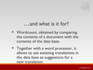 SDL Trados training course | PPT