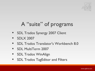 SDL Trados training course | PPT