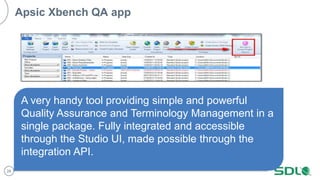 Unleash the potential of your SDL Trados Studio Platform | PPTX