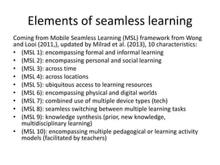 MOOC research focus on Seamless Learning or on Self-Directed Learning ...