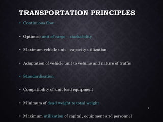 Transportation in Sales and Distribution Management | PPTX