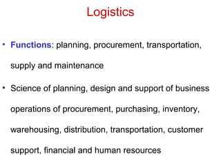 Market Logistics & Supply Chain Management | PPT