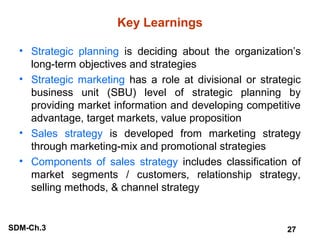 Sdm unit-4 | PPT | Sales | Business