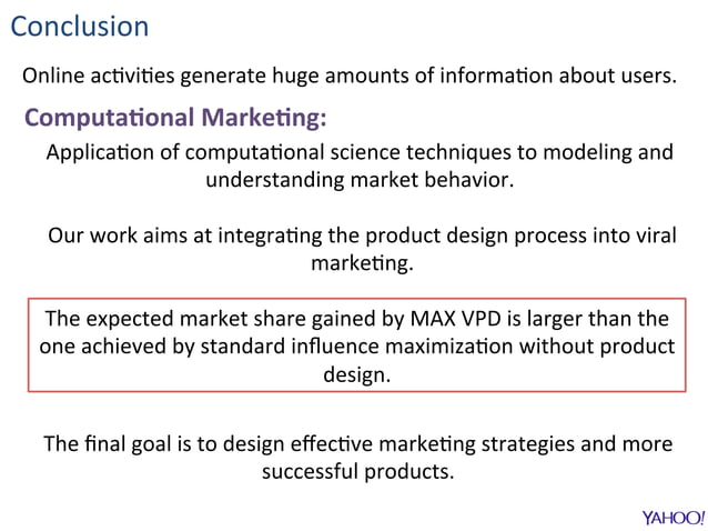 Influence Maximization With Viral Product Design Ppt