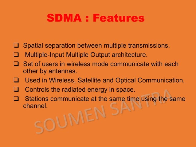 SPACE DIVISION MULTIPLE ACCESS (SDMA) SATELLITE COMMUNICATION | PPTX