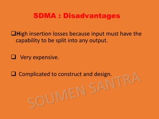 SPACE DIVISION MULTIPLE ACCESS (SDMA) SATELLITE COMMUNICATION | PPTX