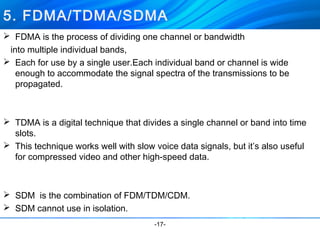 SPACE DIVISION MULTIPLEXING (SDMA) | PPT