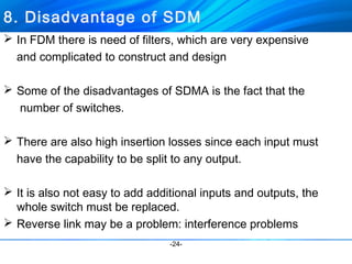 SPACE DIVISION MULTIPLEXING (SDMA) | PPT
