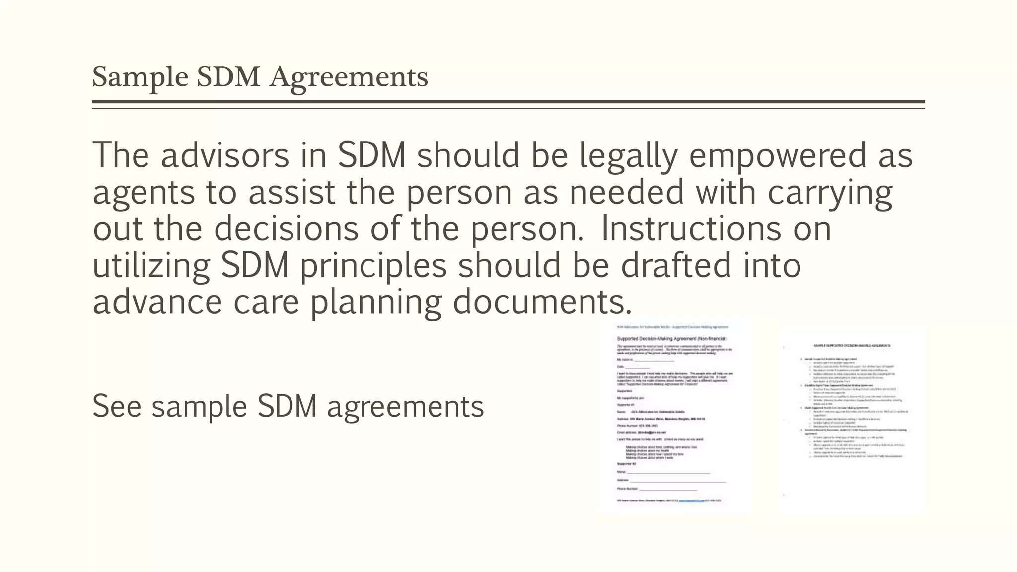 Supported Decision Making SDM | PPTX