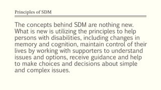 Supported Decision Making SDM | PPTX