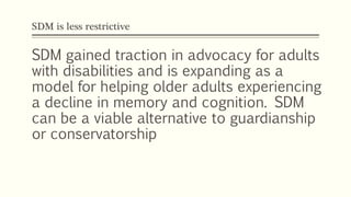 Supported Decision Making SDM | PPTX