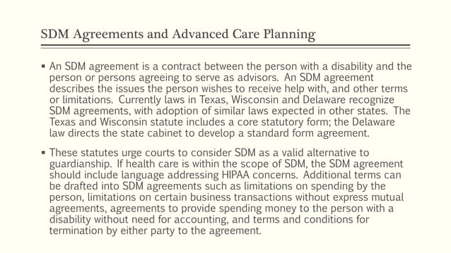 Supported Decision Making SDM | PPT