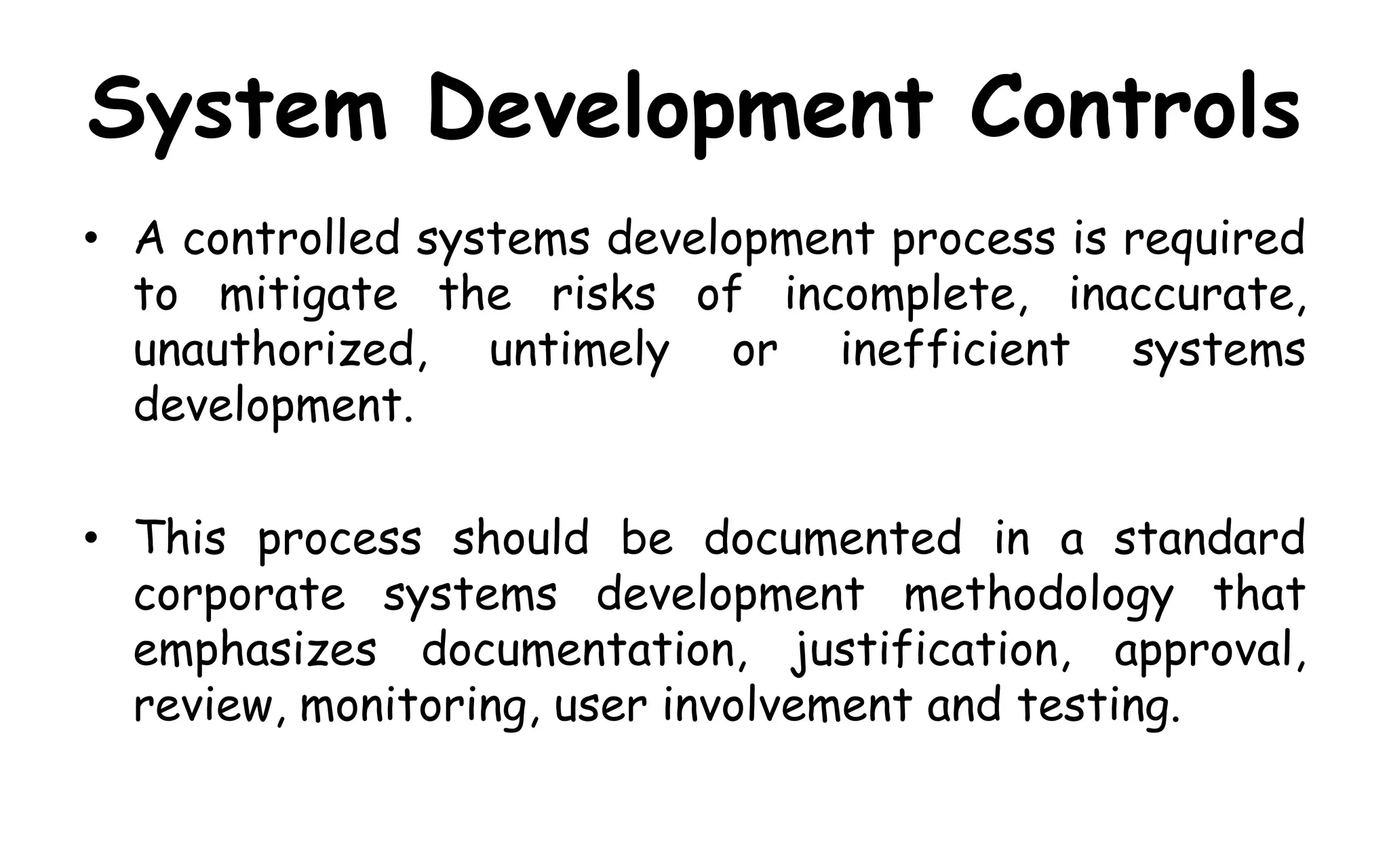 Information Systems Control and Audit - Chapter 4 - Systems Development ...