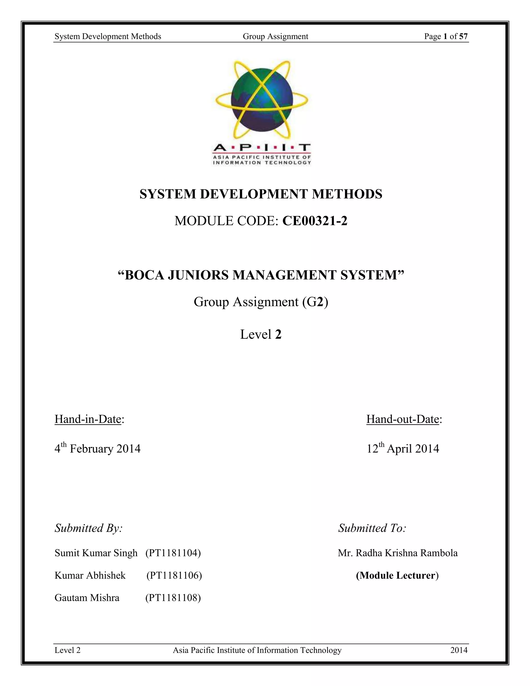 AUTOMATED FOOTBALL MANAGEMENT SYSTEM | DOCX