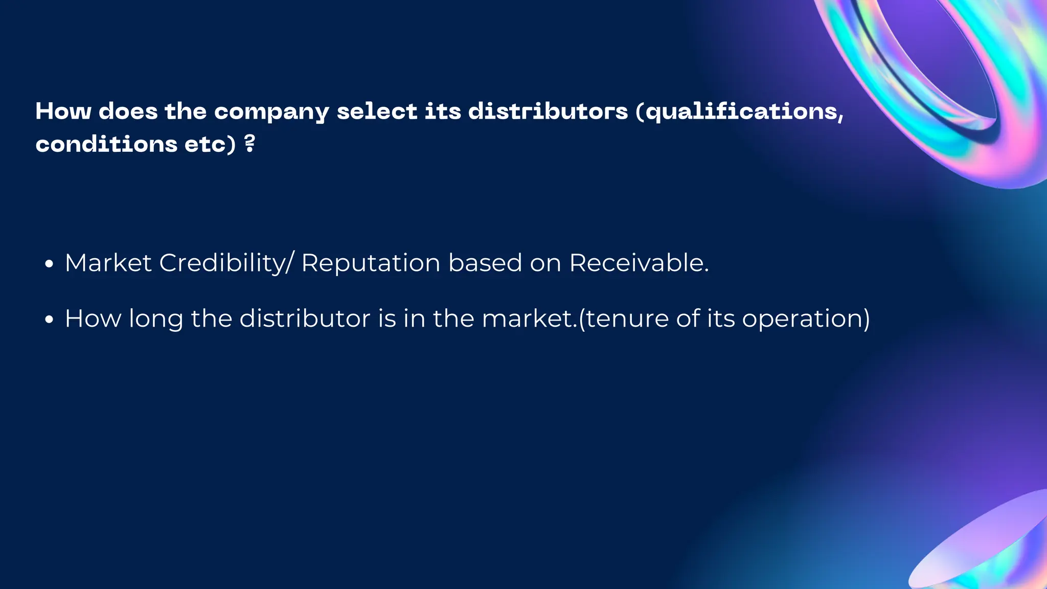 Sales & Distribution Management Presentation | PDF