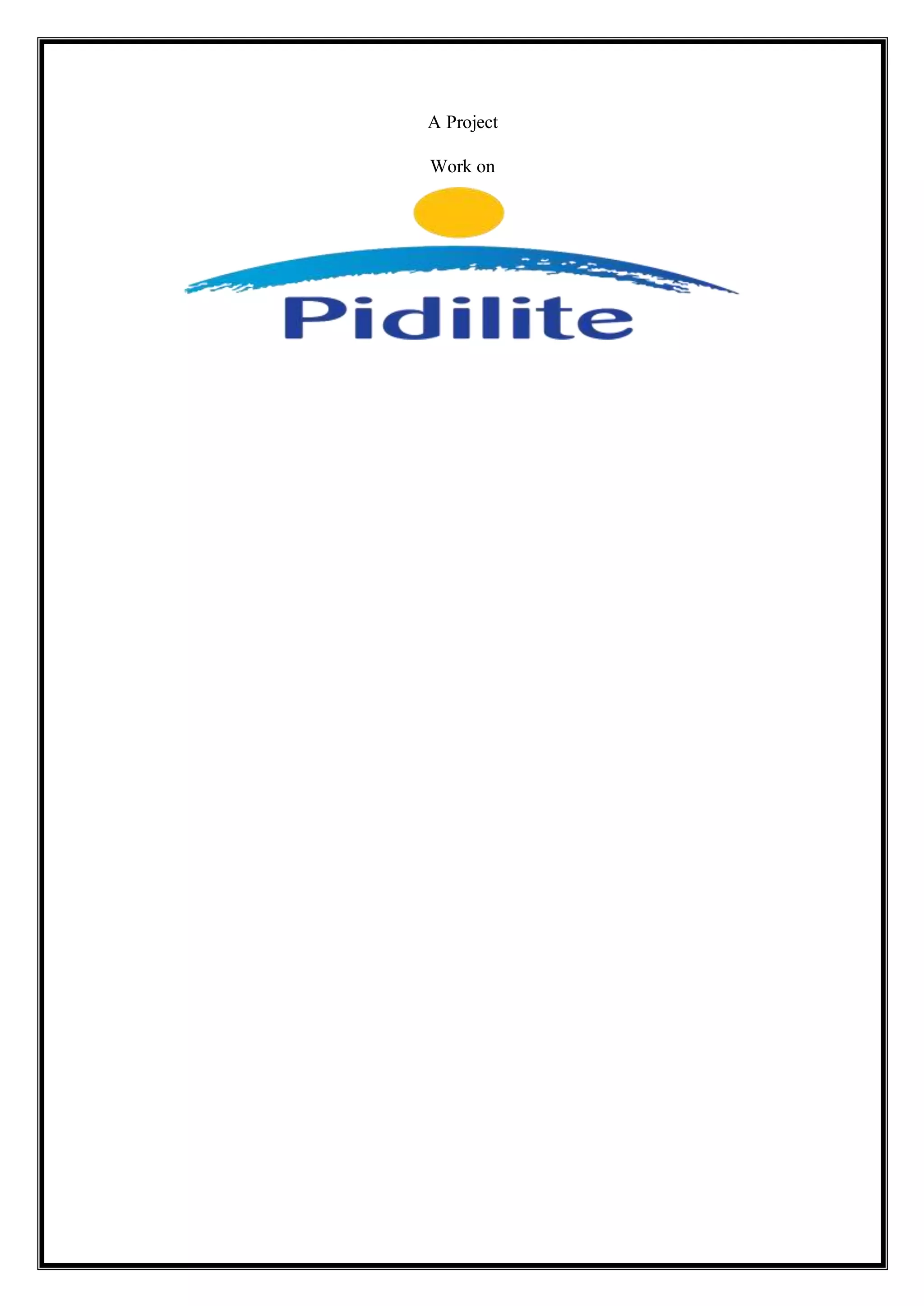 Pidilite Industry | DOCX