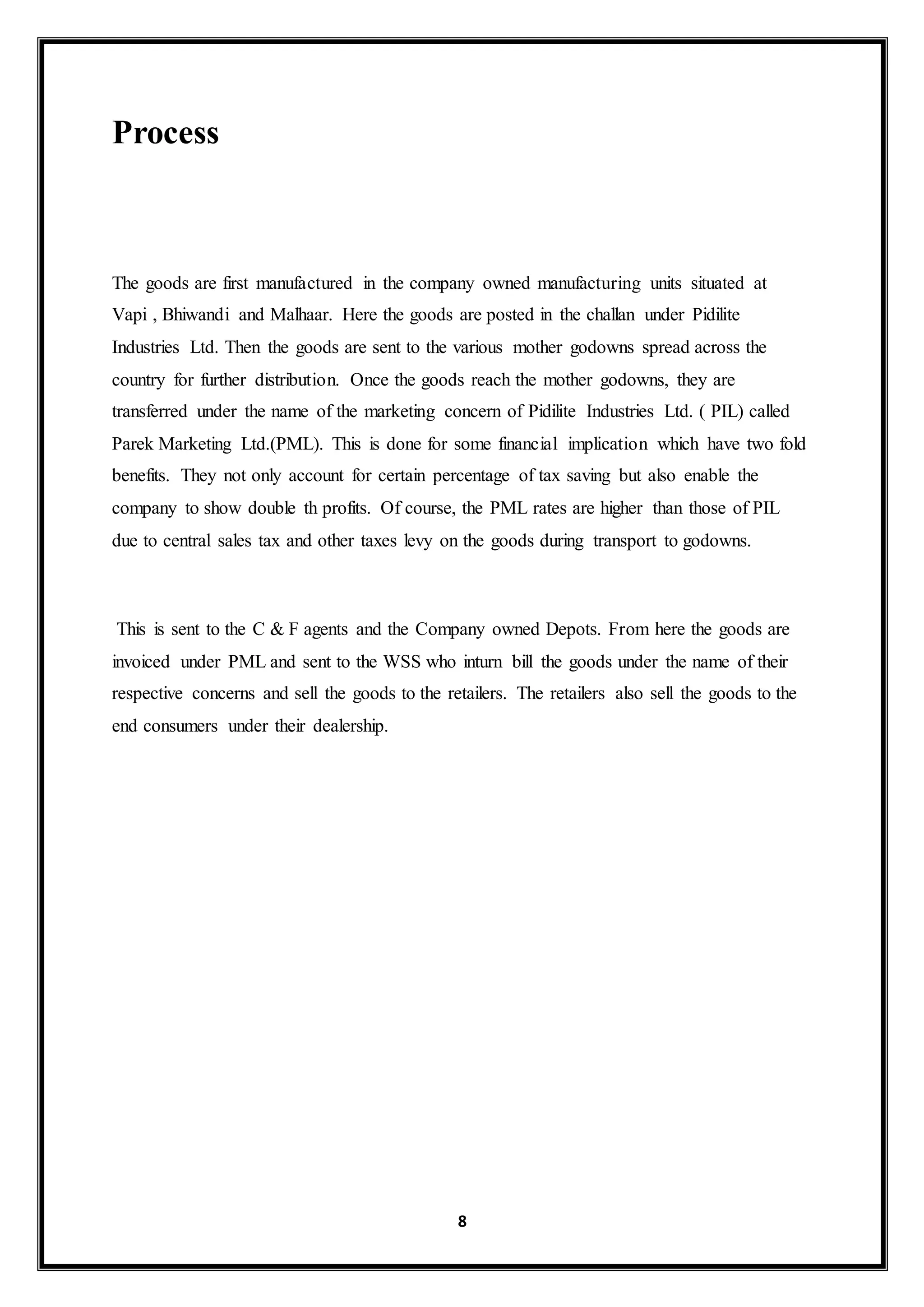 Pidilite Industry | DOCX