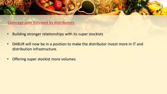 Distribution structure of Dabur | PPTX | Retail Industry | Industries