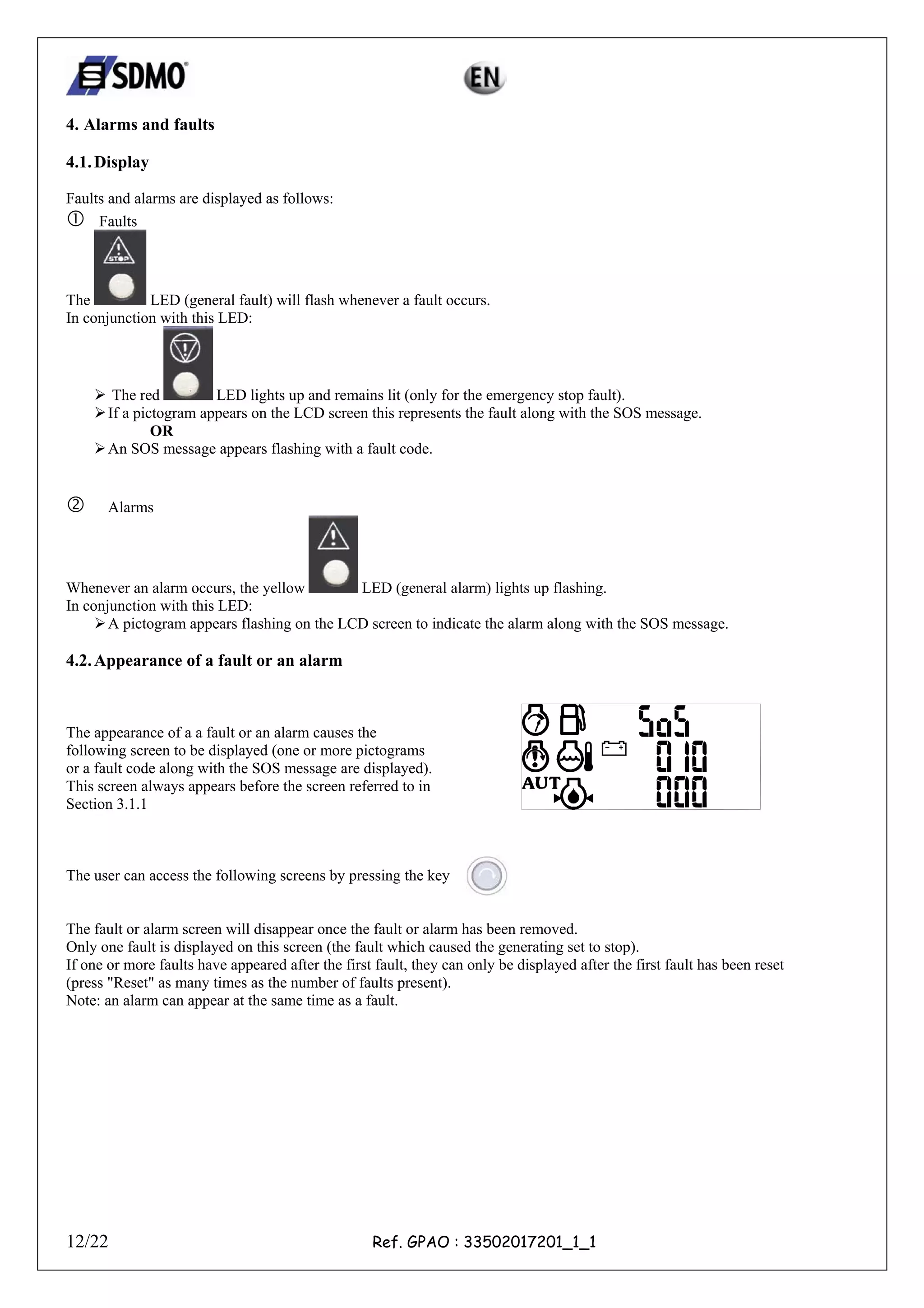 Sdmo mics-nexys-control panel-manual | PDF