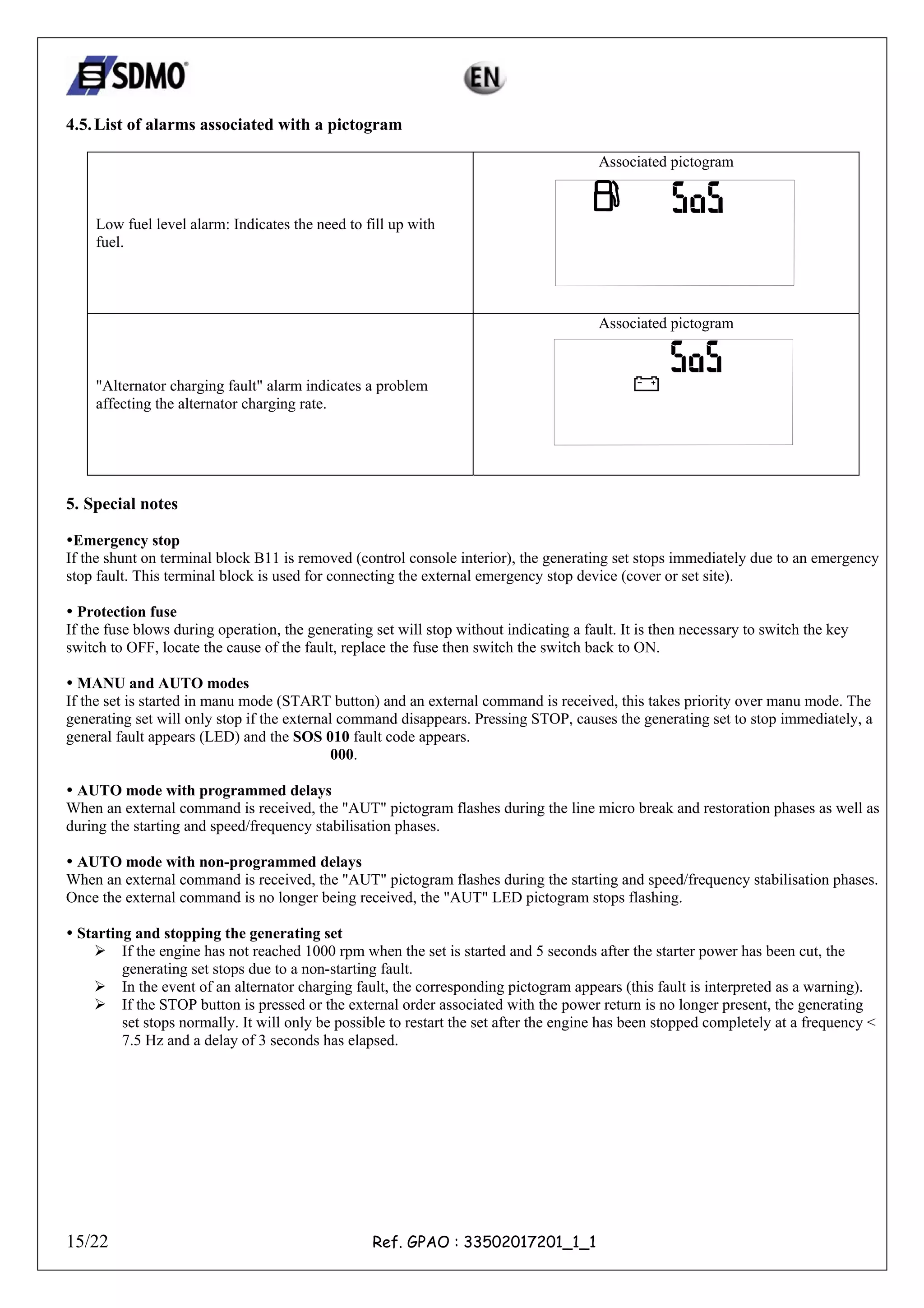 Sdmo mics-nexys-control panel-manual | PDF