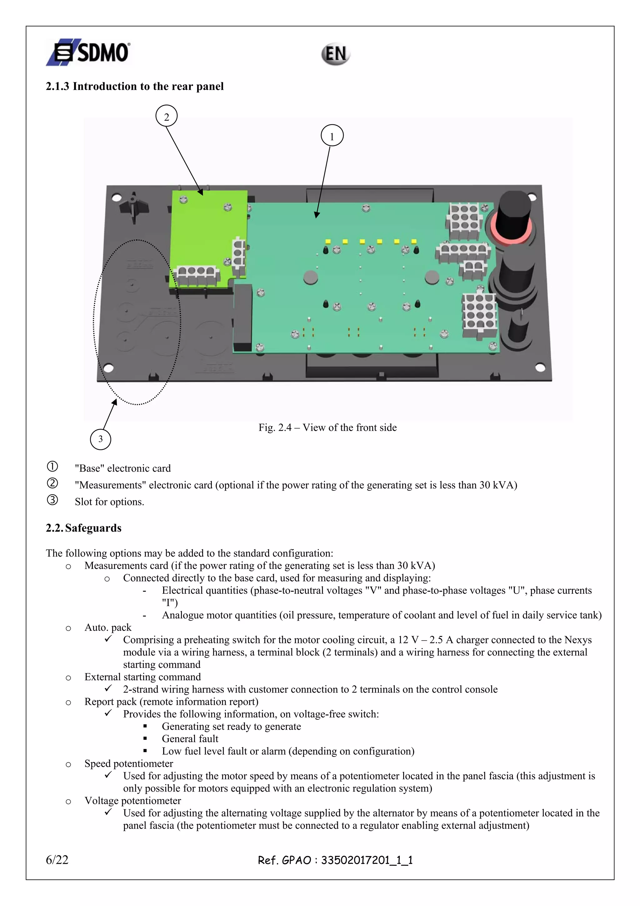 Sdmo mics-nexys-control panel-manual | PDF