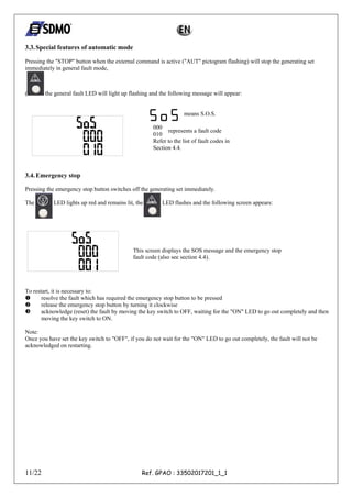 Sdmo mics-nexys-control panel-manual | PDF