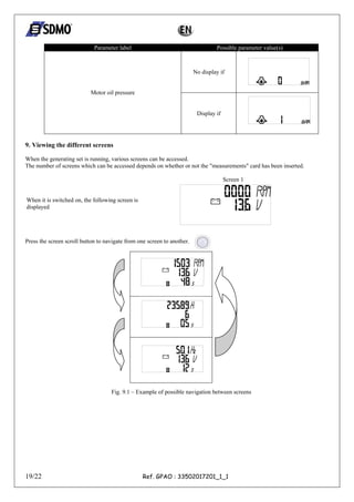 Sdmo mics-nexys-control panel-manual | PDF