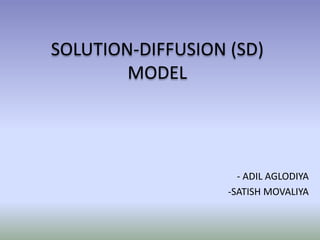 Solution Diffusion Model in Membrane Technology | PPTX | Chemistry ...