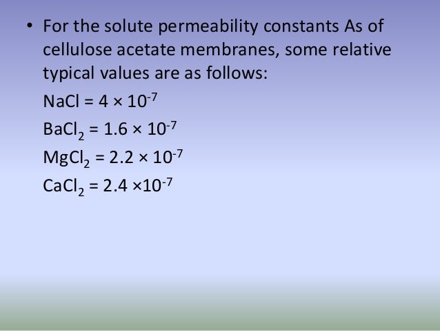 Solution Diffusion Model in Membrane Technology