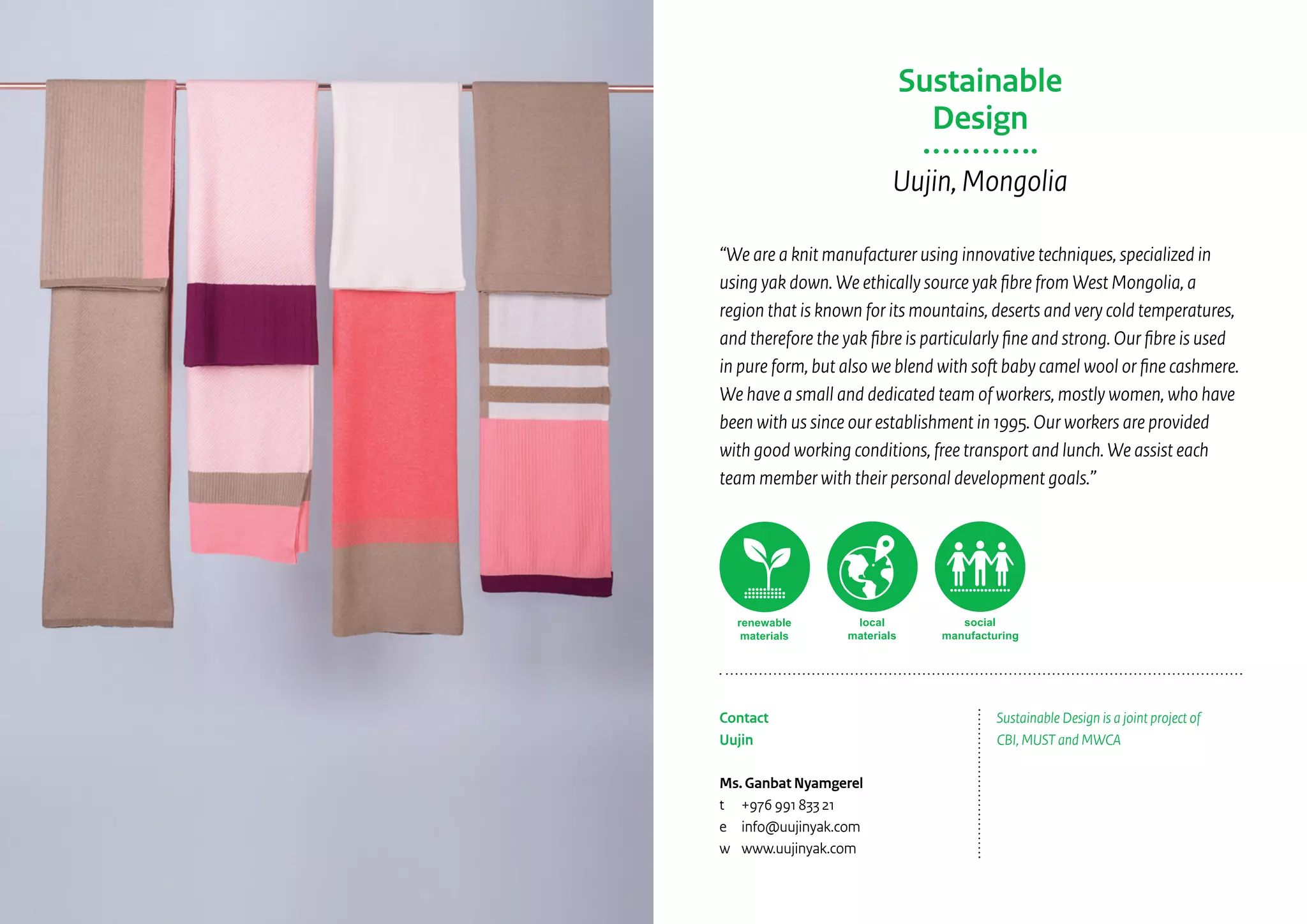 Sustainable Design Mongolia - Home Textiles Collections 2018 | PPT