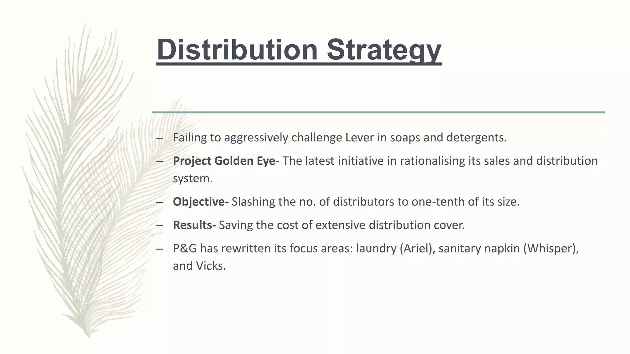 Distribution structure of proctor and gamble | PPTX